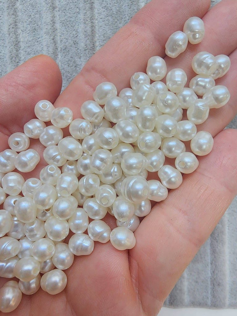 6 MM Amorf Mayorka Görünümlü Lüx İnci - Eminönü Boncuk