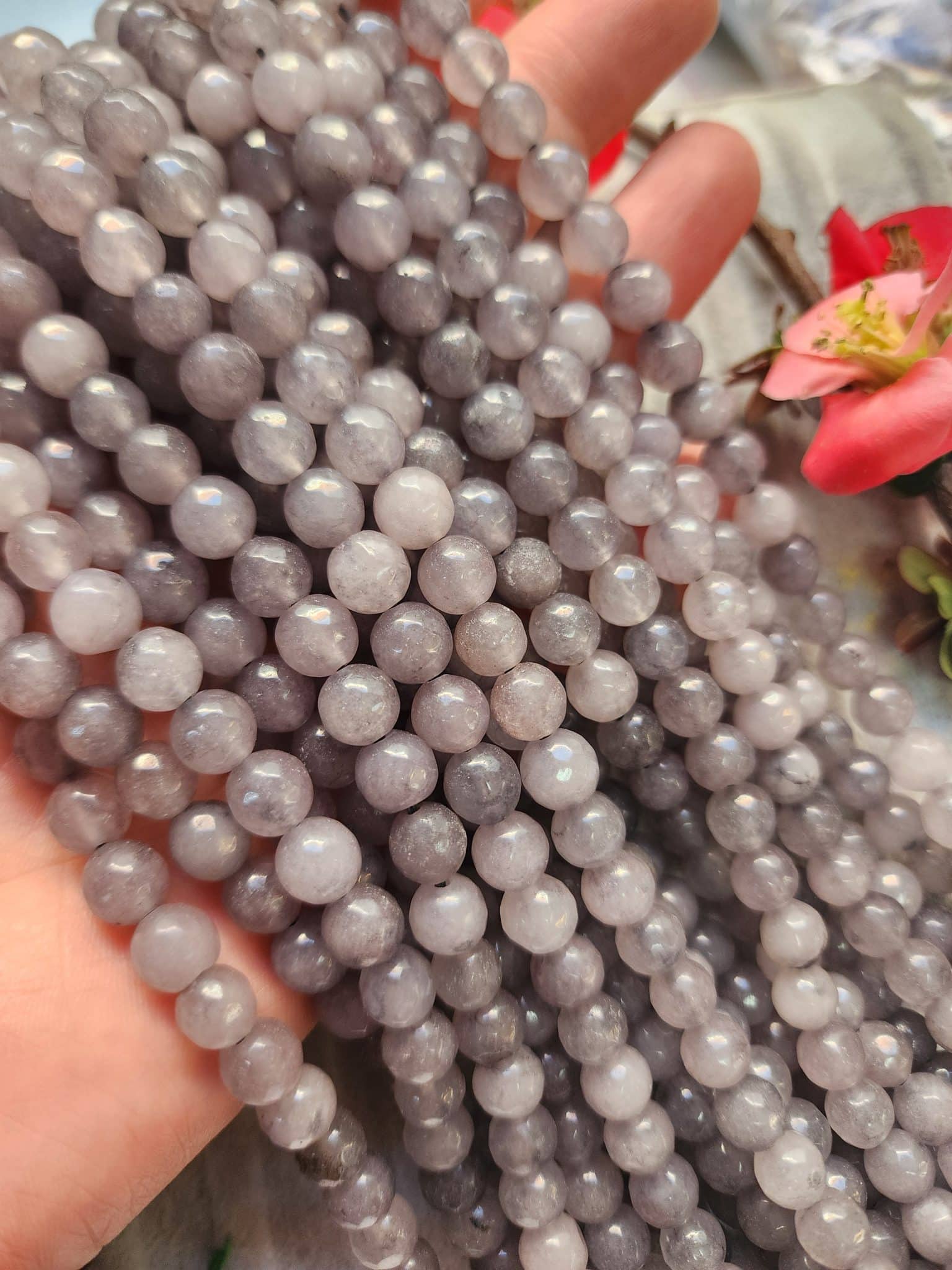 8 MM Faset Labradorit Ceyt Kuvars Taşı - Eminönü Boncuk