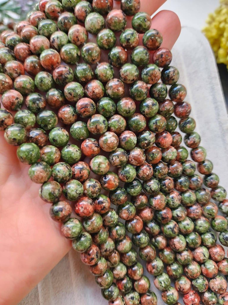 8 MM Küre Kan Taşı Ceyt Kuvars Taşı - Eminönü Boncuk