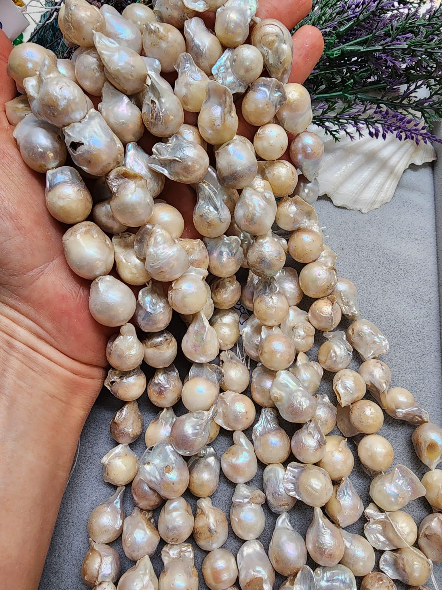 16 MM Barok Premium Doğal İnci - Eminönü Boncuk