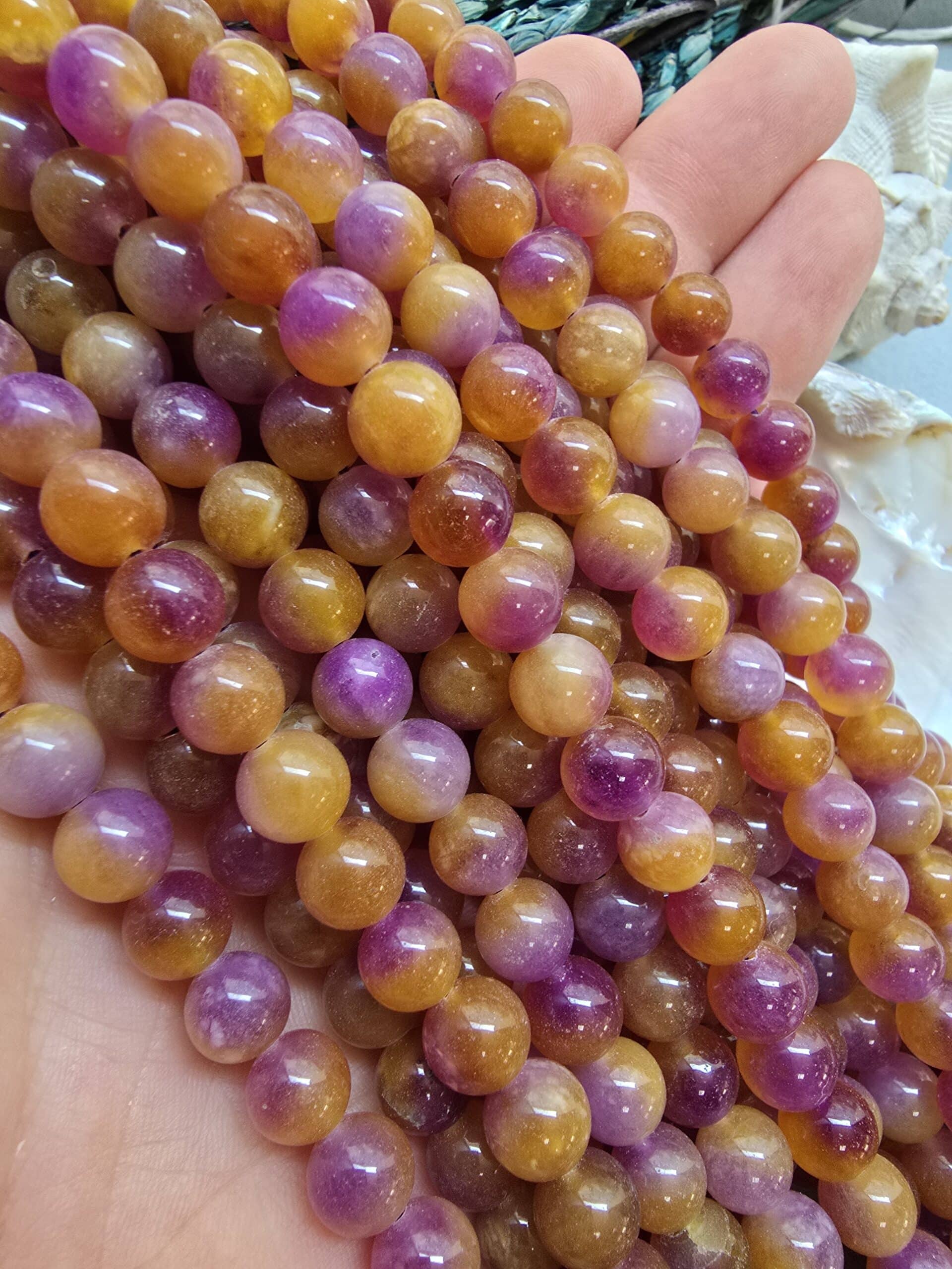 8 MM Küre Ametrin Ceyt Kuvars Taşı - Eminönü Boncuk