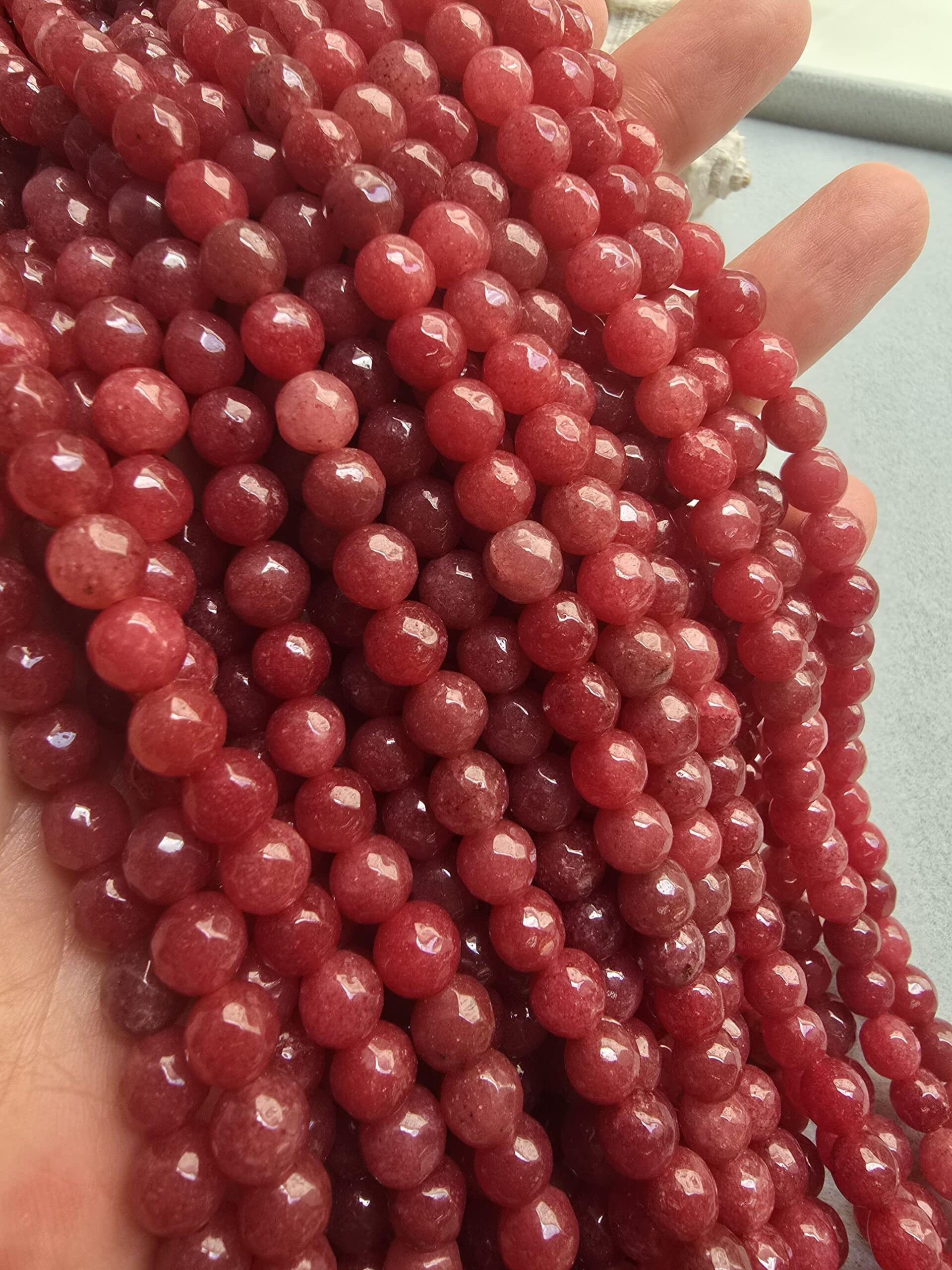 8 MM Faset Yakut Ceyt Kuvars Taşı - Eminönü Boncuk